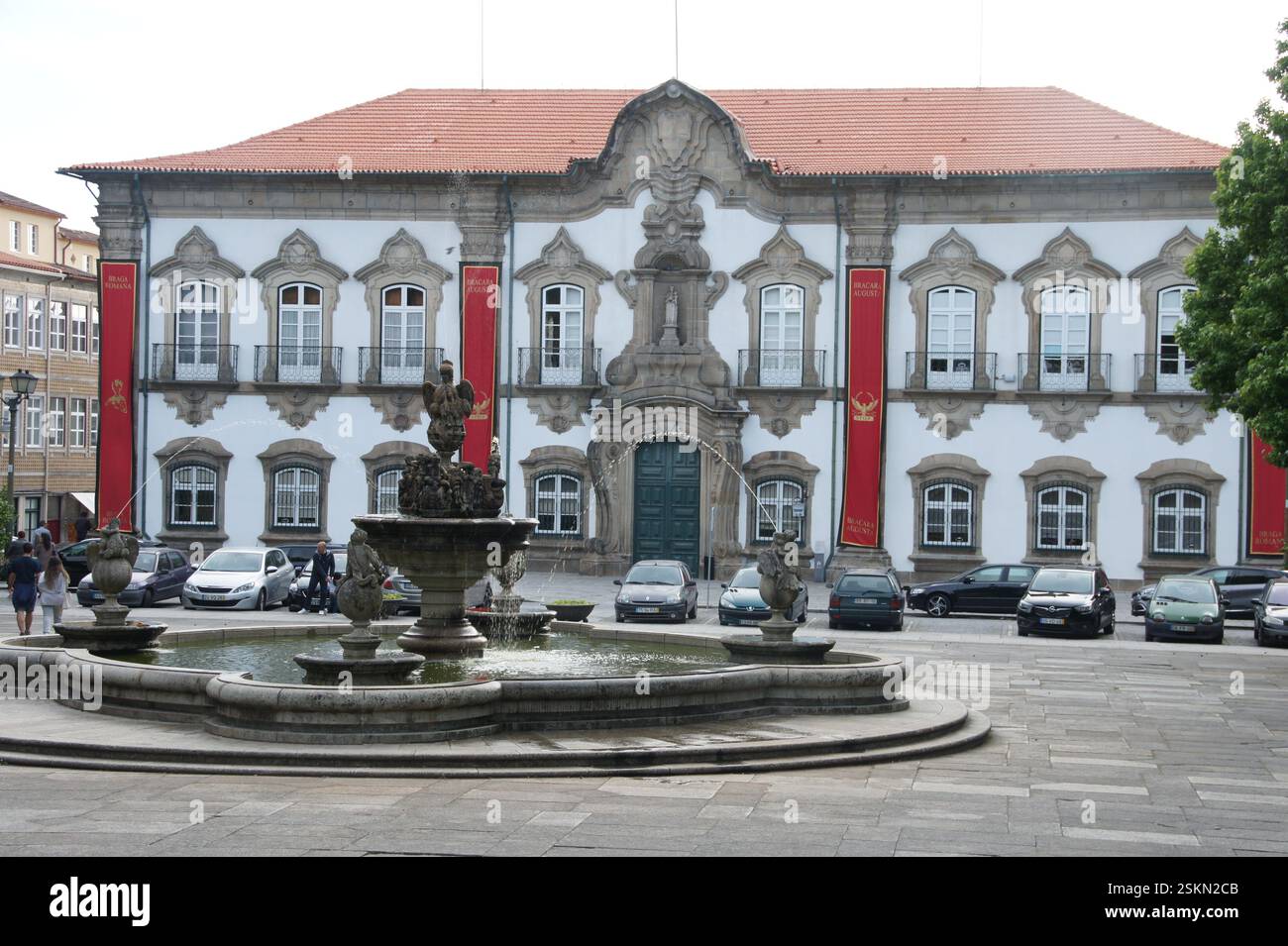 Braga, Portugal. Opulent Baroque building with intricate details and ...