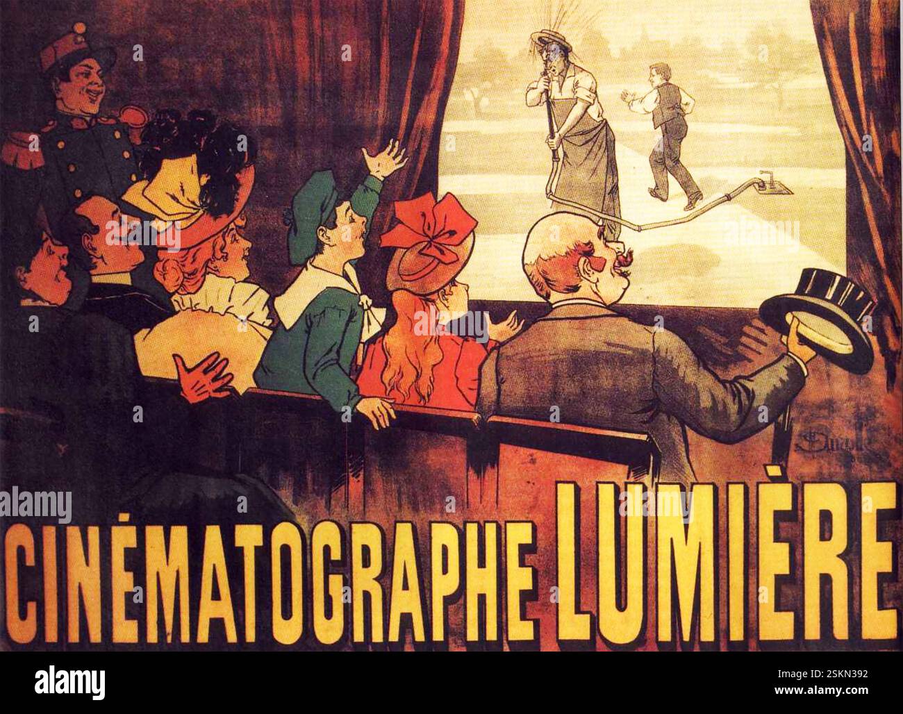 POSTER The earliest film poster known is this one showing a scene from ...