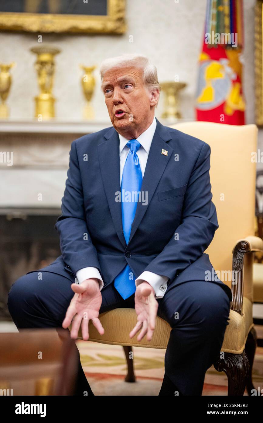 WASHINGTON DC, USA - 11 February 2025 - US President Donald Trump hosts ...