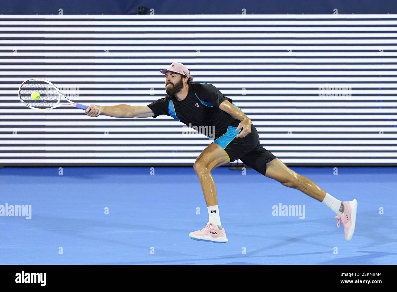 Delray Beach, FL, USA. 11th Feb, 2025. Reilly Opelka (USA) wins his ...