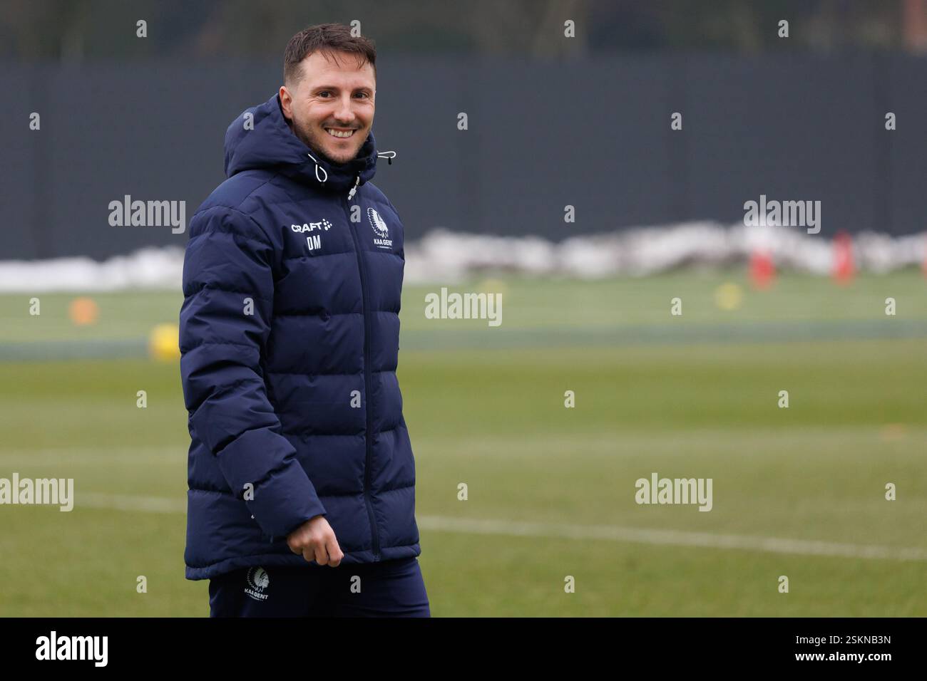 Gent's interim head coach Danijel Milicevic pictured during a training ...