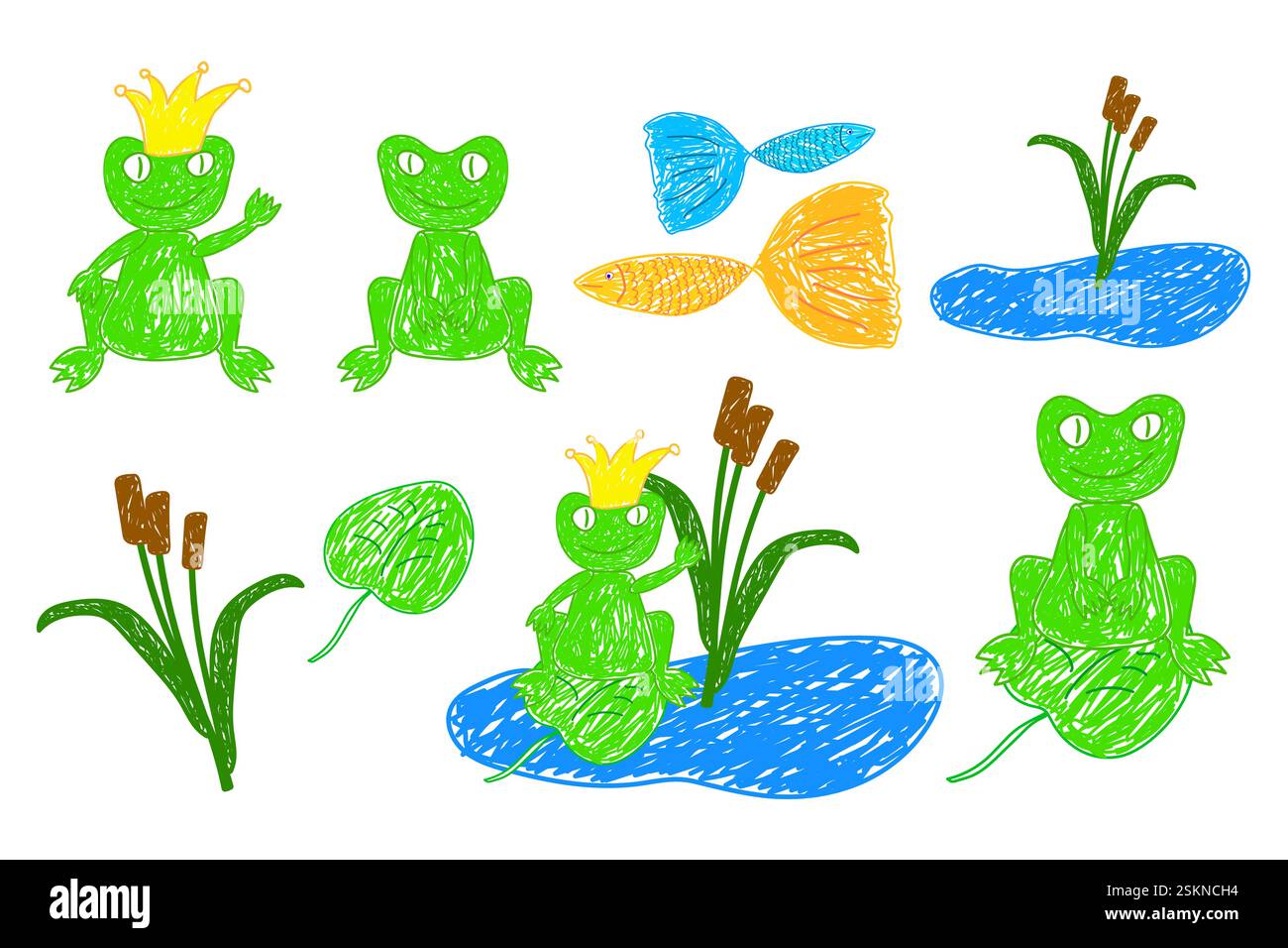 Frog fishes Stock Vector Images - Alamy