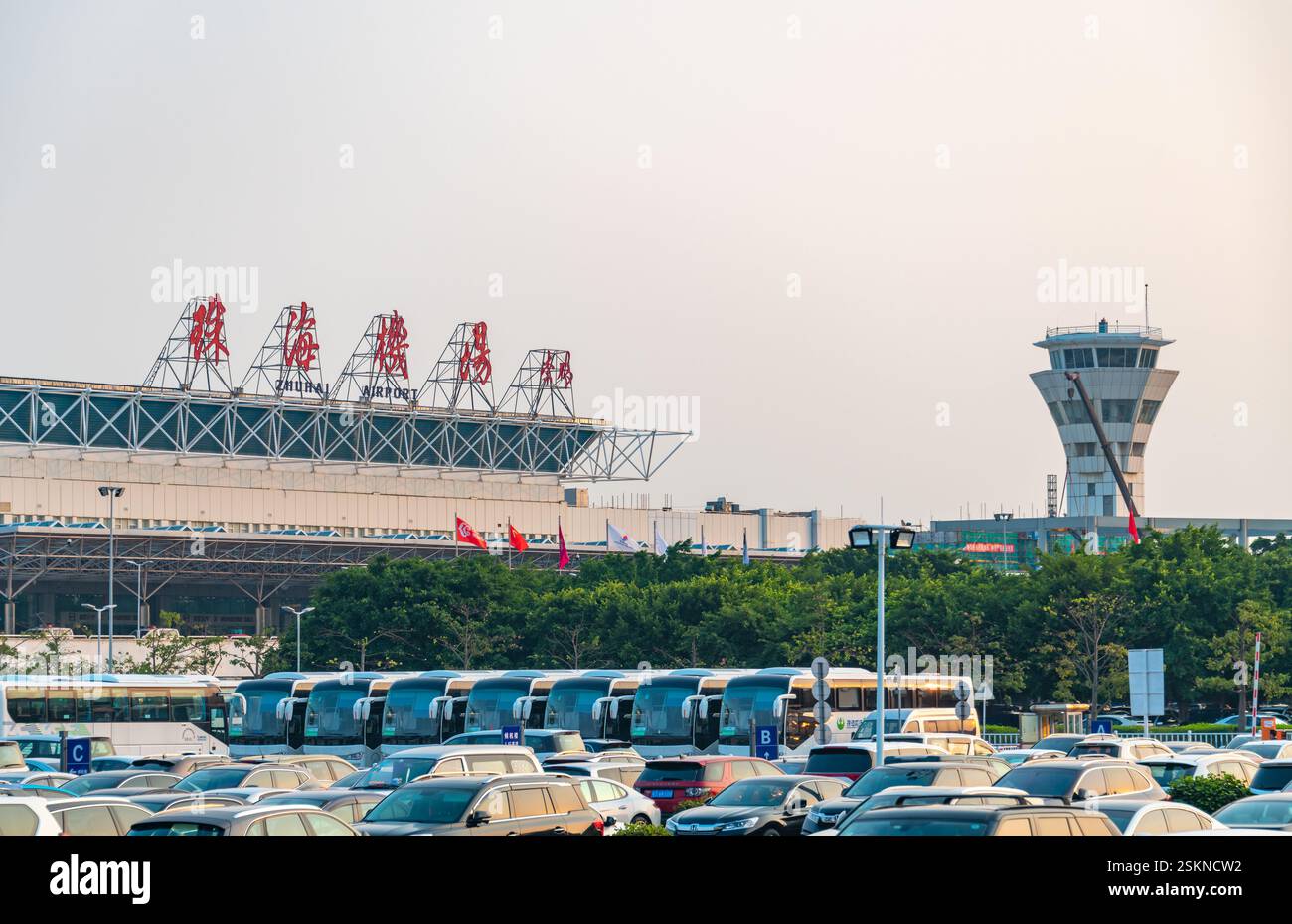 Scenery of Jinwan Airport, Zhuhai City, Guangdong Province, China Stock ...