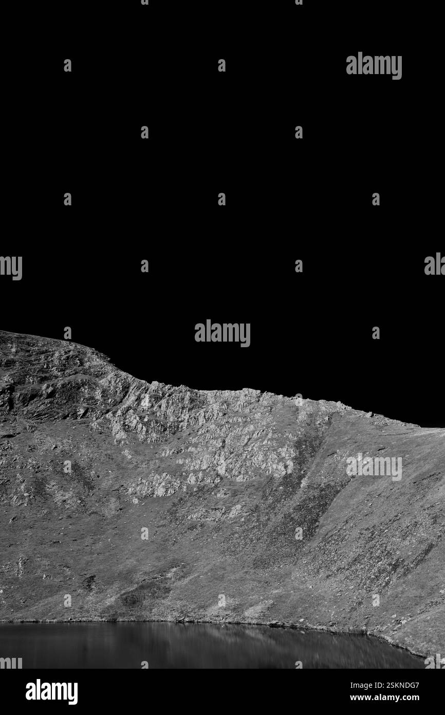 View of Sharp Edge, Blencathra fell, Lake District National Park ...