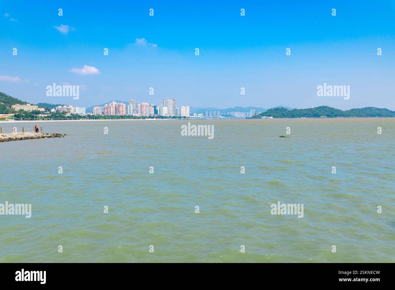 Scenery of seaside park in Zhuhai City, Guangdong Province, China Stock ...