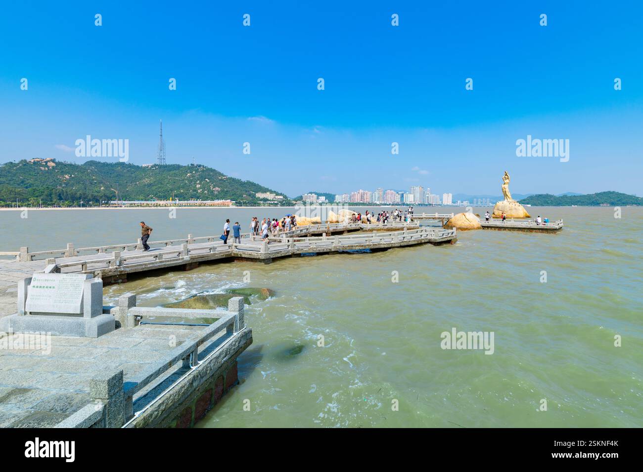 Scenery of seaside park in Zhuhai City, Guangdong Province, China Stock ...