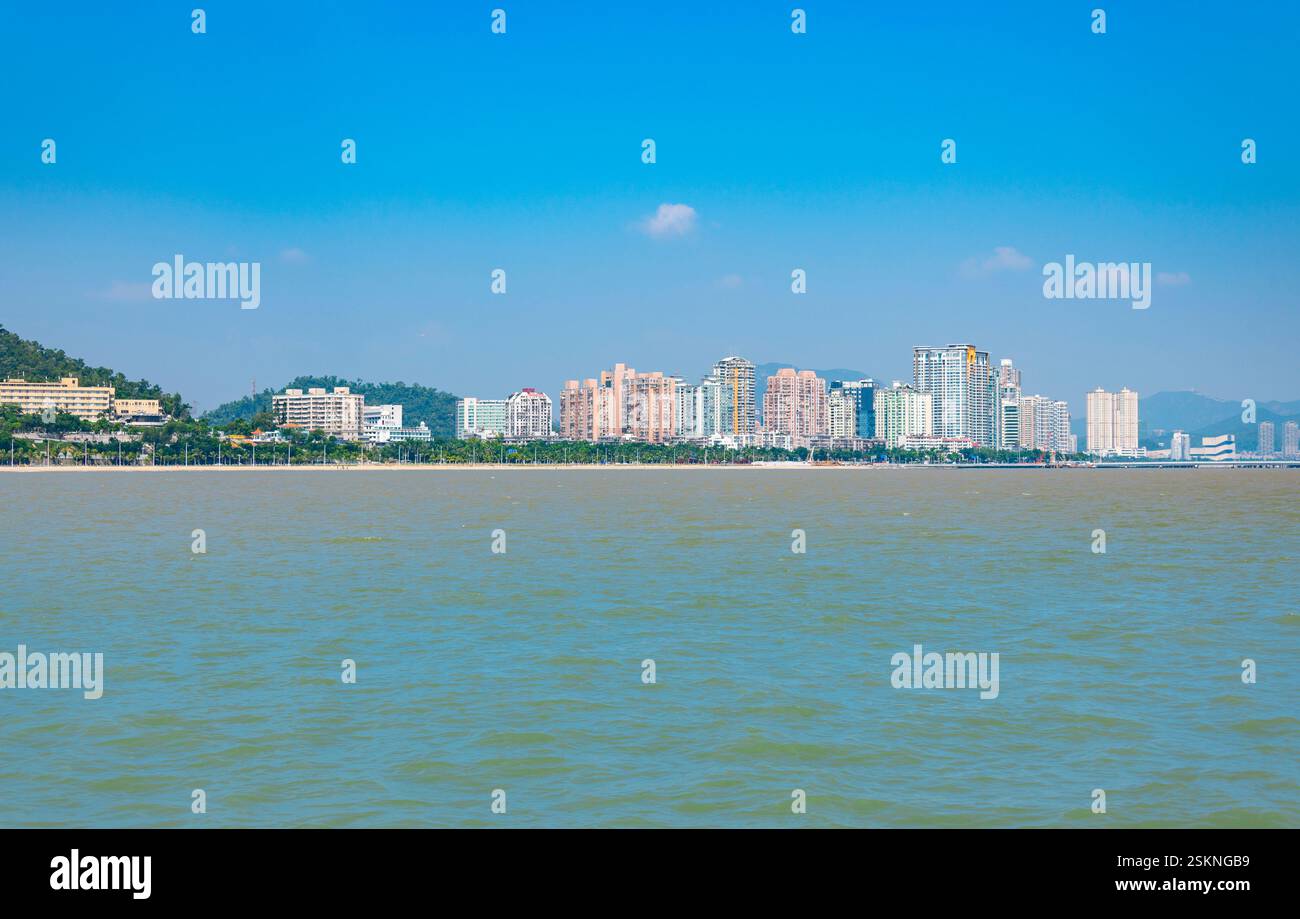 Scenery of seaside park in Zhuhai City, Guangdong Province, China Stock ...