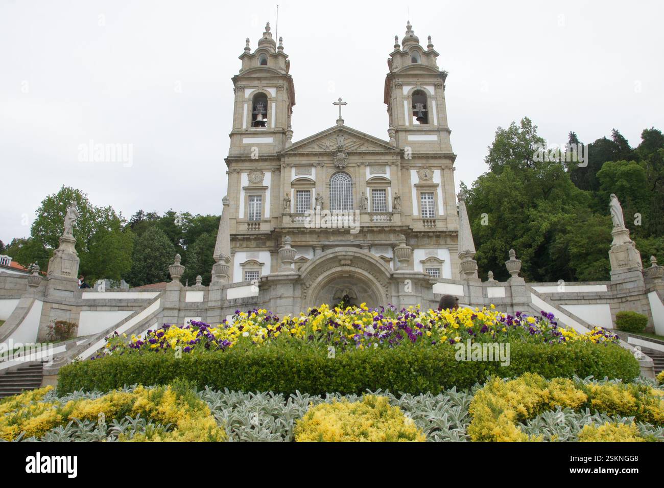 Bom Jesus do Monte sanctuary, Braga, Portugal. A stunning example of ...