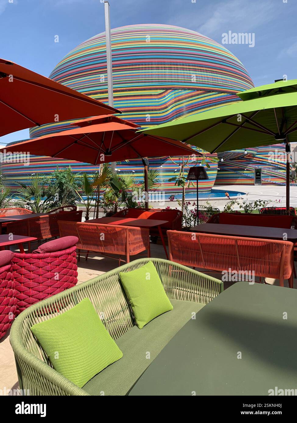 Russian Pavilion seating area at Dubai Expo City Stock Photo - Alamy