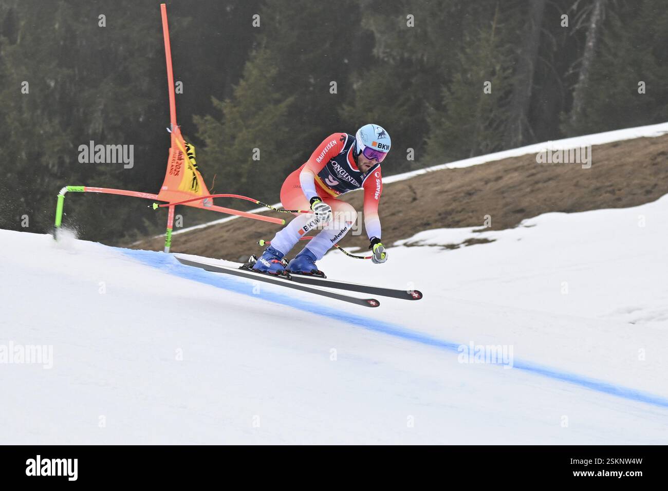 SAALBACH-HINTERGLEMM, AUSTRIA - FEBRUARY 12: Alexis Monney of ...
