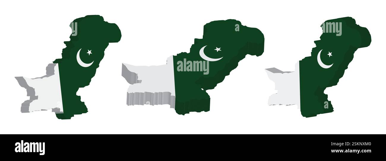 Map of pakistan Stock Vector Images - Alamy