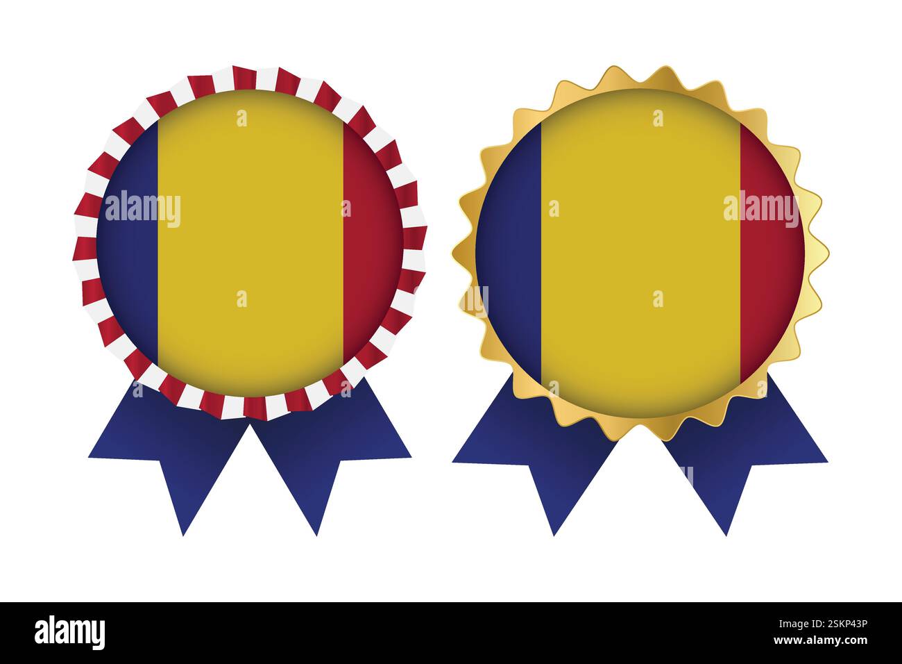Vector Medal Set Designs of Chad Template Stock Vector Image & Art - Alamy