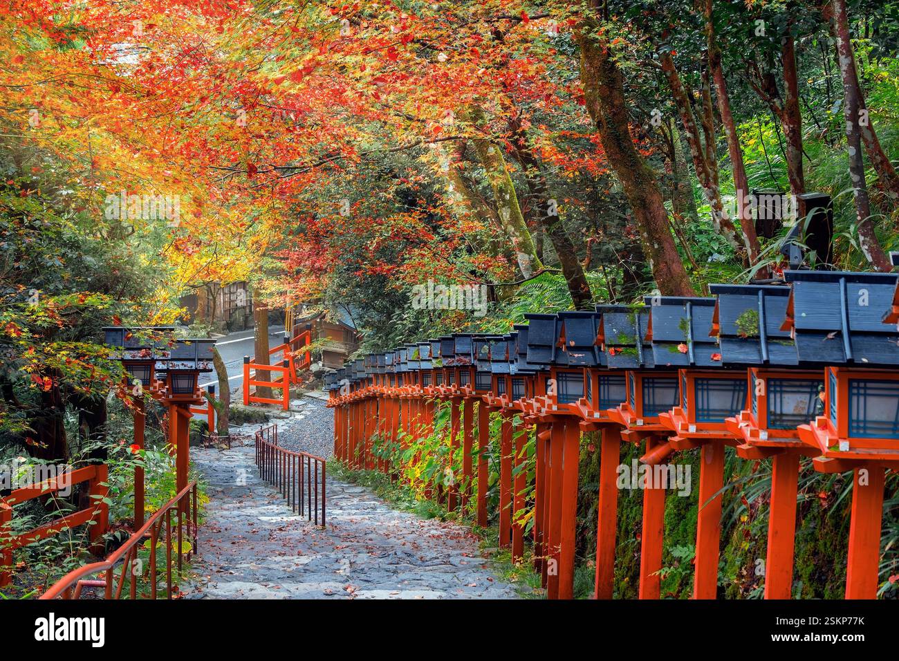 Kyoto, Japan - November 16 2024: Kifune Shrine in Kyoto, Japan with ...