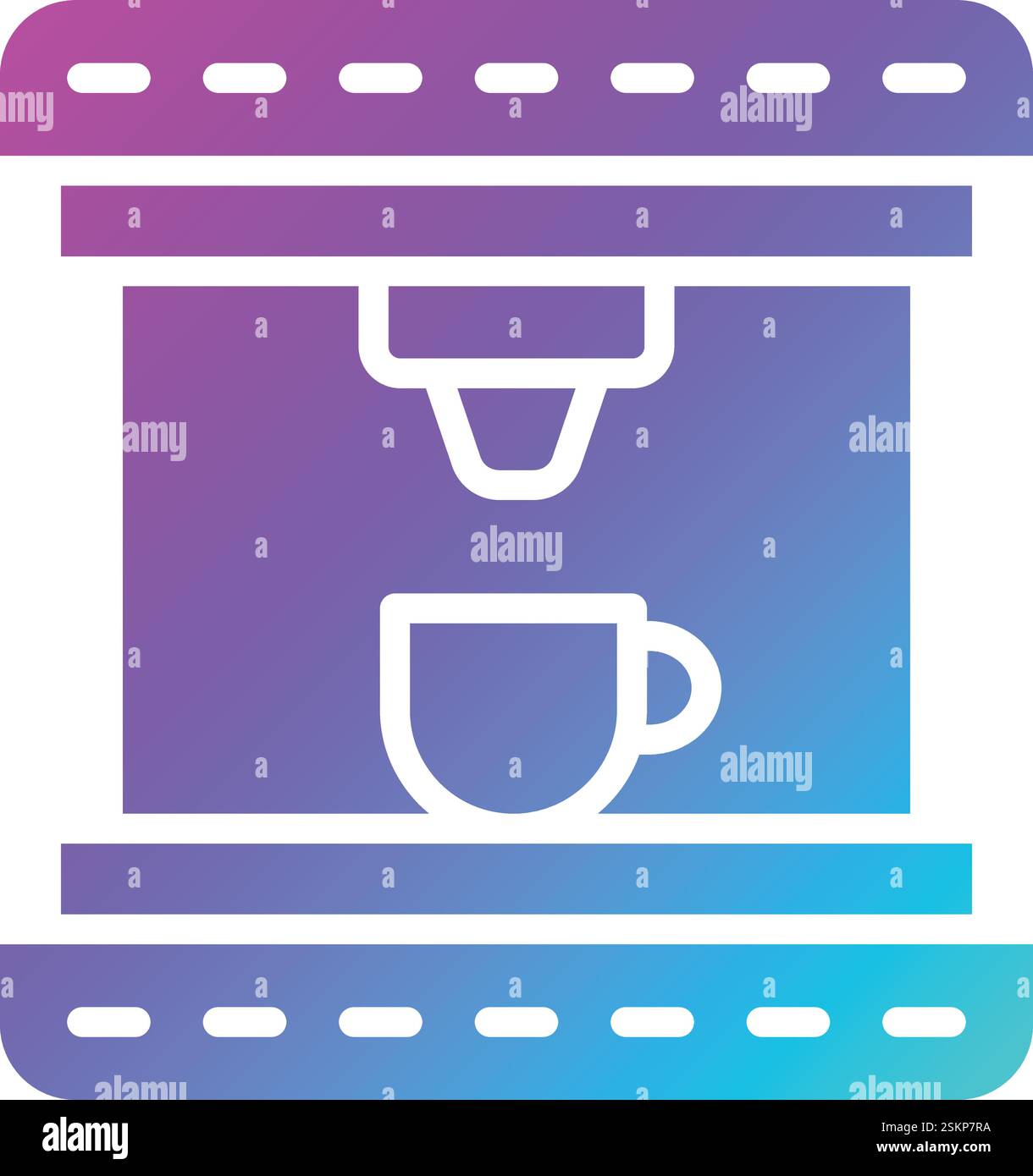 Coffee Maker Vector Icon Design Illustration Stock Vector Image & Art ...