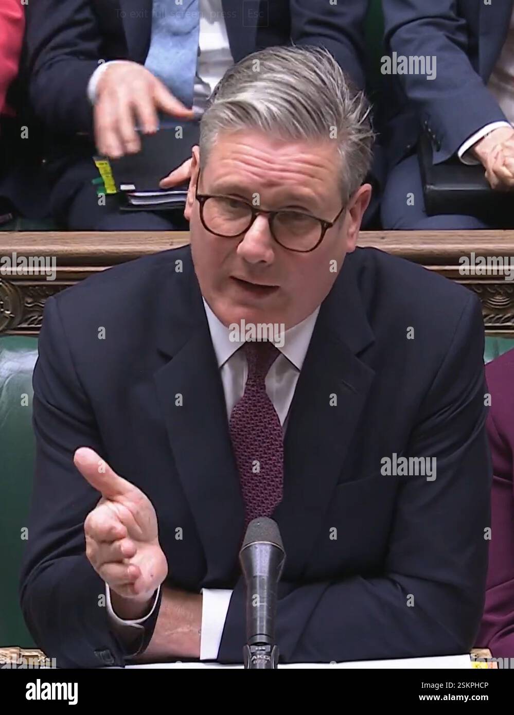 Screen grab of Prime Minister Sir Keir Starmer speaking during Prime ...