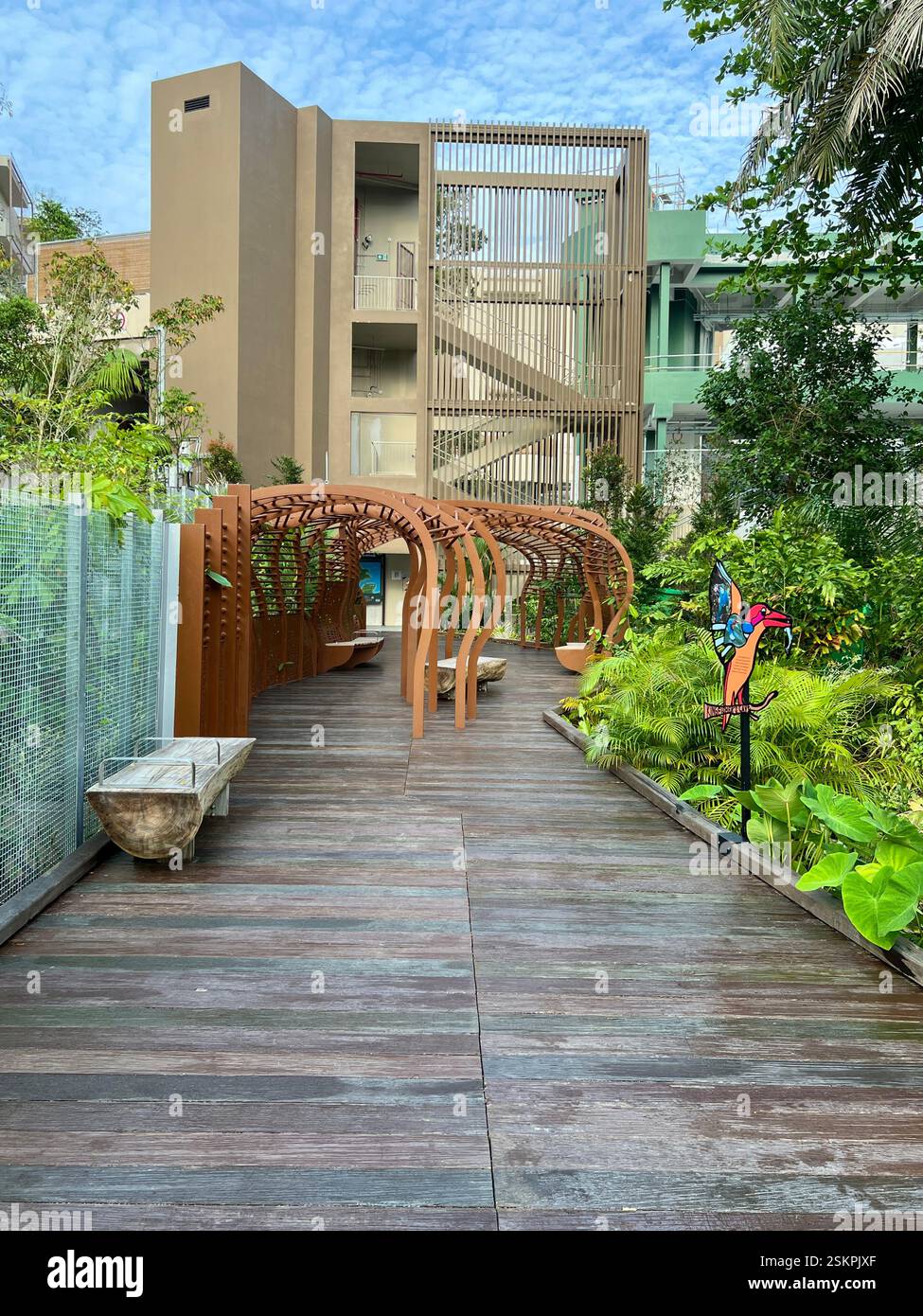 New Mandai Boardwalk at the Mandai Wildlife Reserve Stock Photo - Alamy