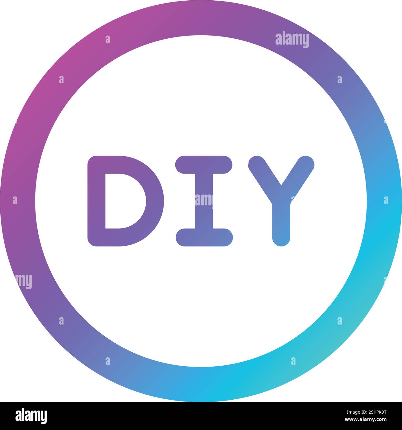 Diy Vector Icon Design Illustration Stock Vector Image & Art - Alamy