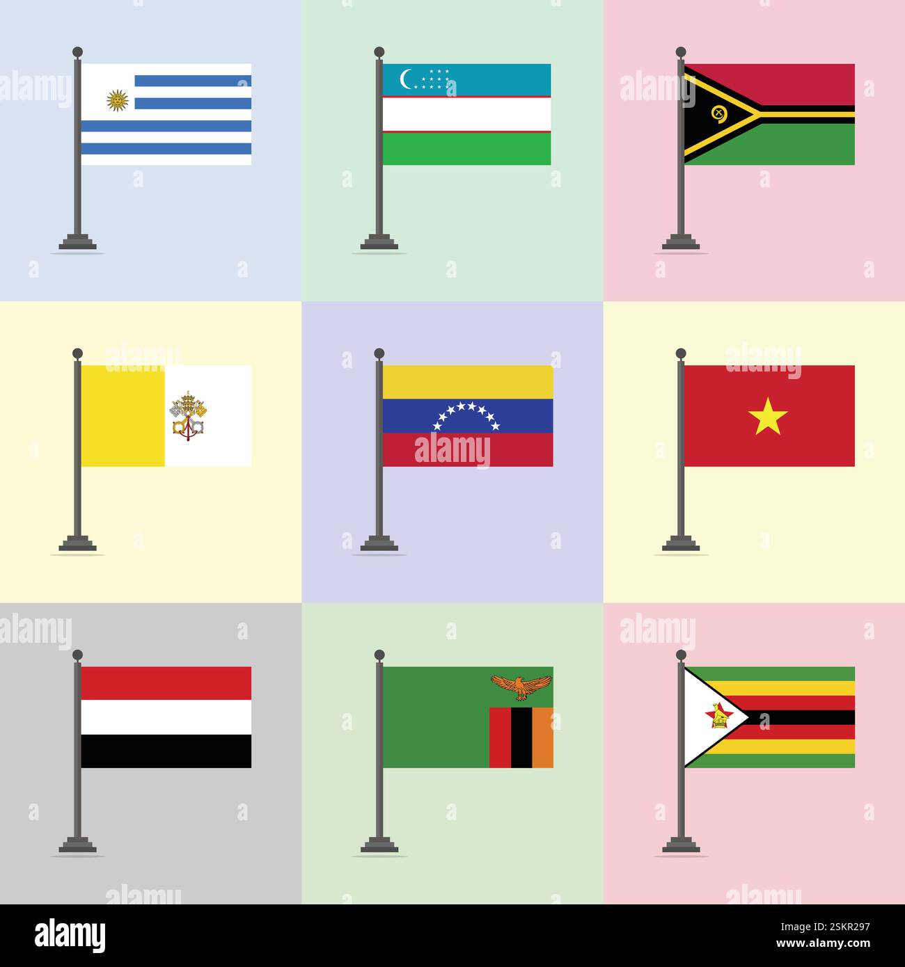 Chile uzbekistan flag Stock Vector Images - Alamy