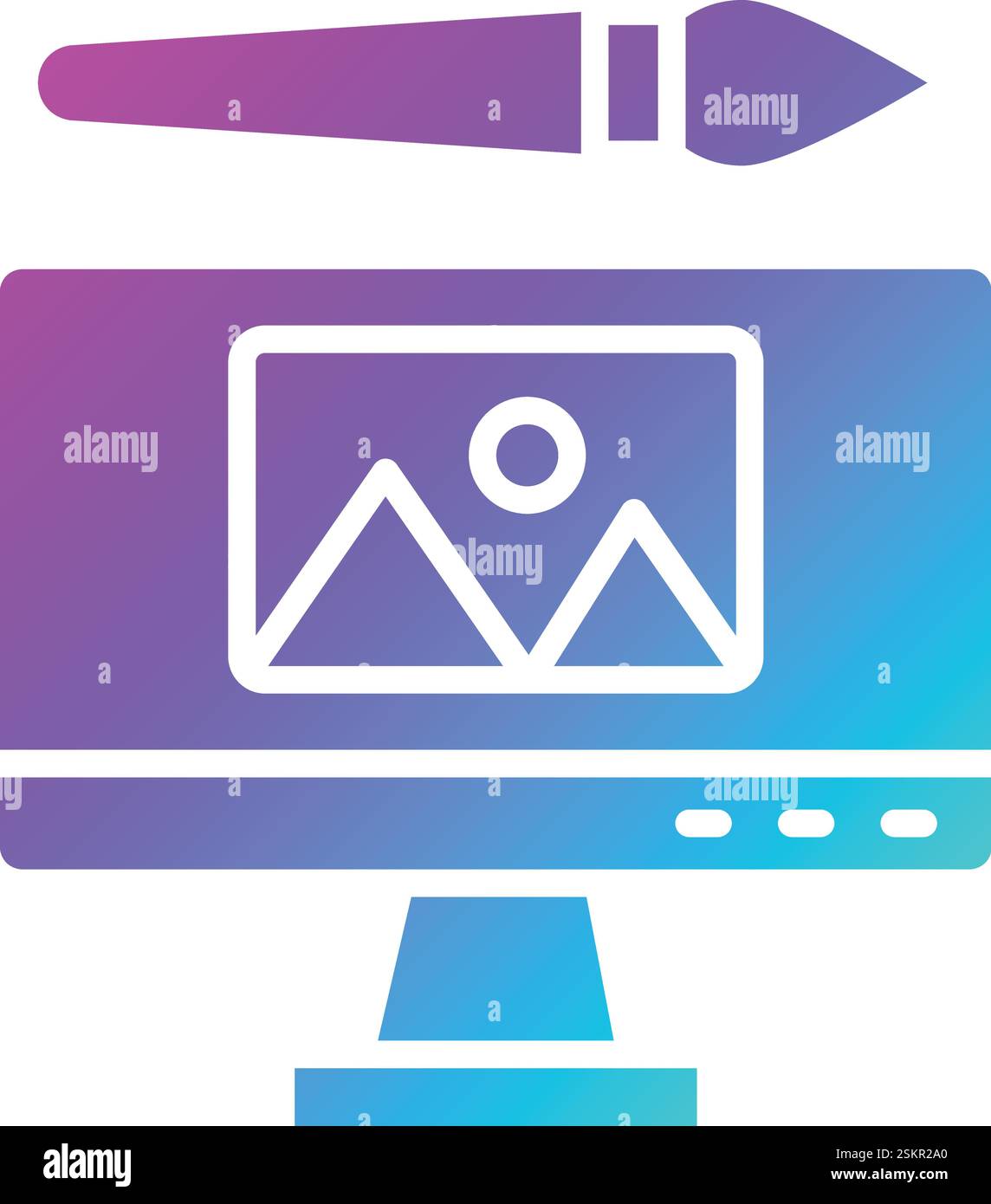 Digital Art Vector Icon Design Illustration Stock Vector Image & Art ...