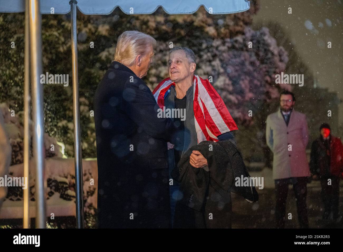 US President Donald Trump welcomes Mark Fogel, who was recently ...