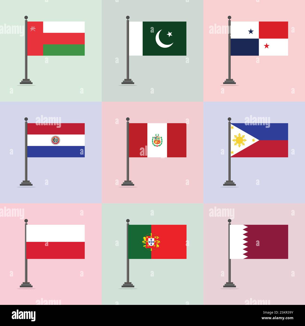 Peru iran flag Stock Vector Images - Alamy