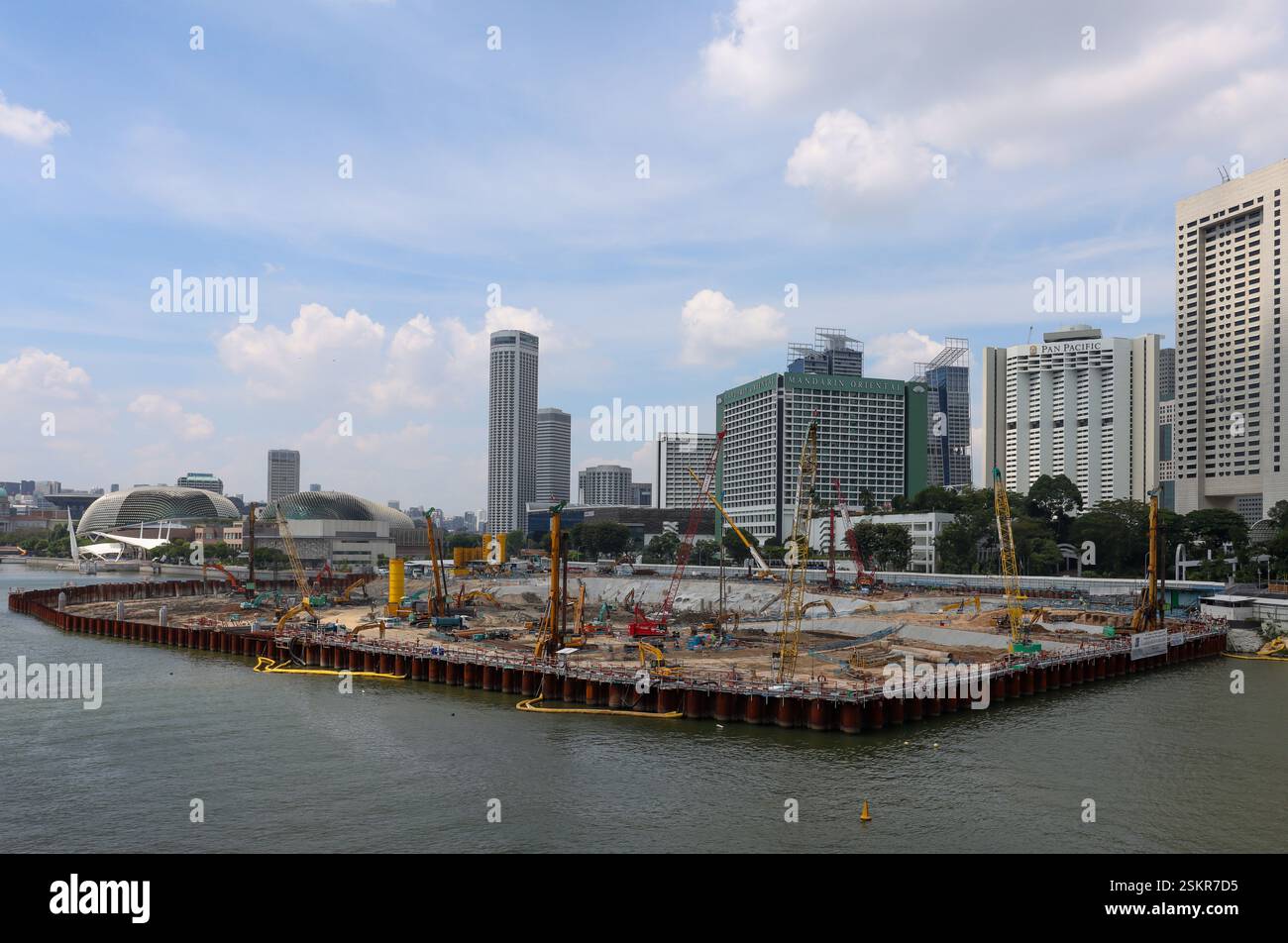 NS Square under construction at Marina Bay, Singapore Stock Photo - Alamy