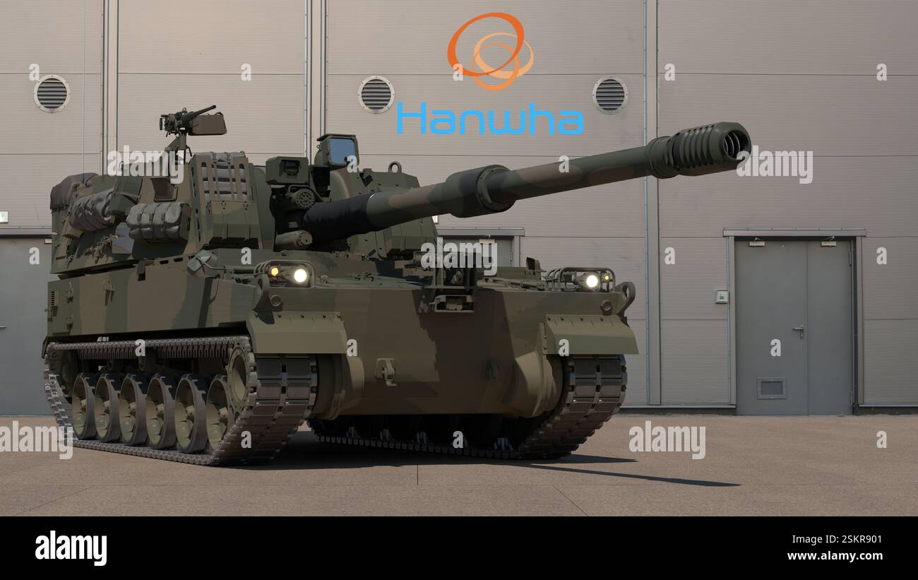 K9 Thunder - South Korean self-propelled gun manufactured by Hanwha ...