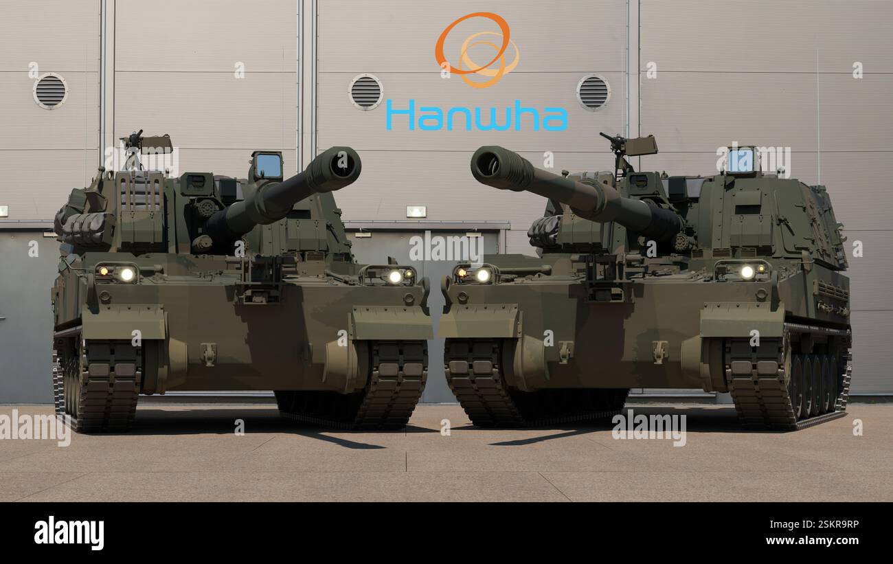 K9 Thunder - South Korean self-propelled gun manufactured by Hanwha ...
