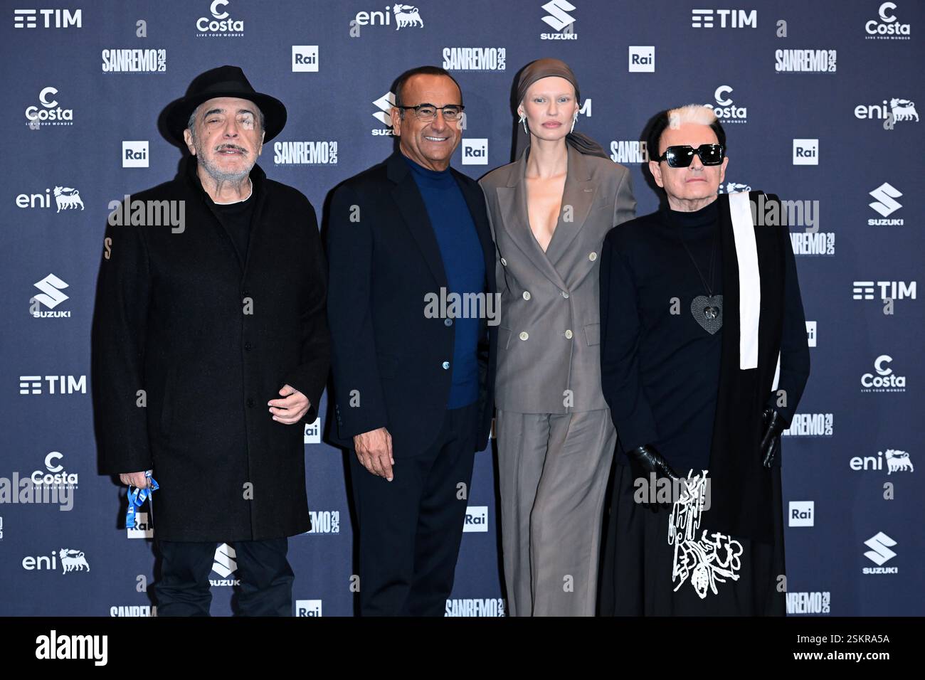 Sanremo, Italy. 12th Feb, 2025. Photocall RAI Organization - Nino ...