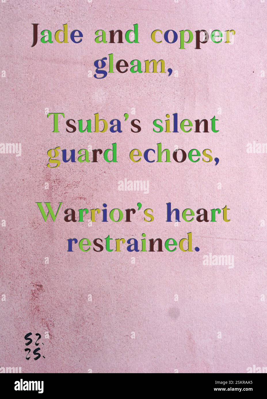 Jade and copper gleam, Tsuba's silent guard echoes, Warrior's heart ...