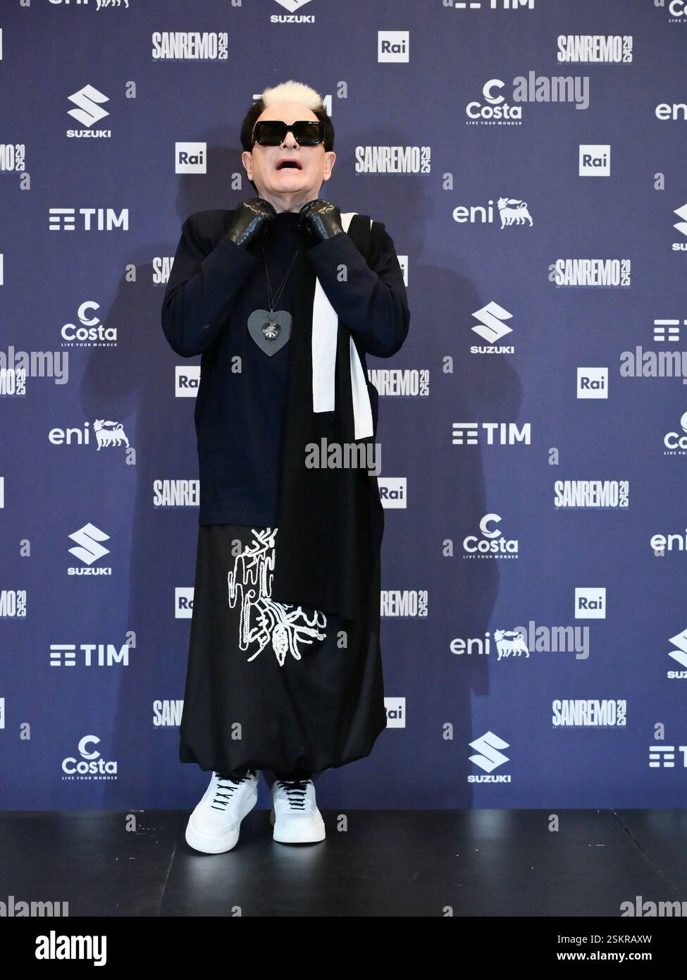 Sanremo, 75th Italian Song Festival 2025 - Hosts Photocall. In the ...