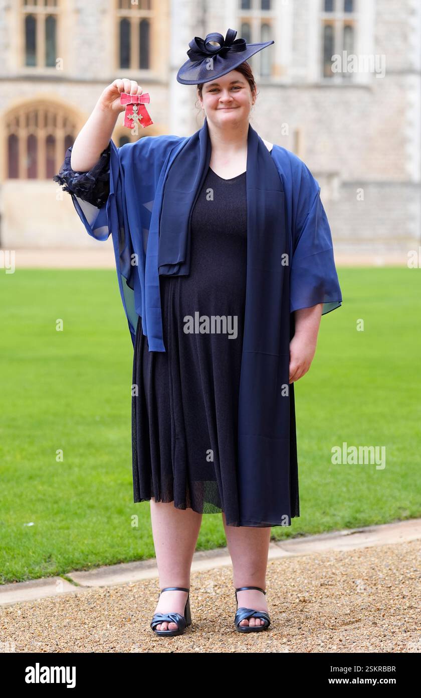 Paralympian Sabrina Fortune after being made a Member of the Order of ...