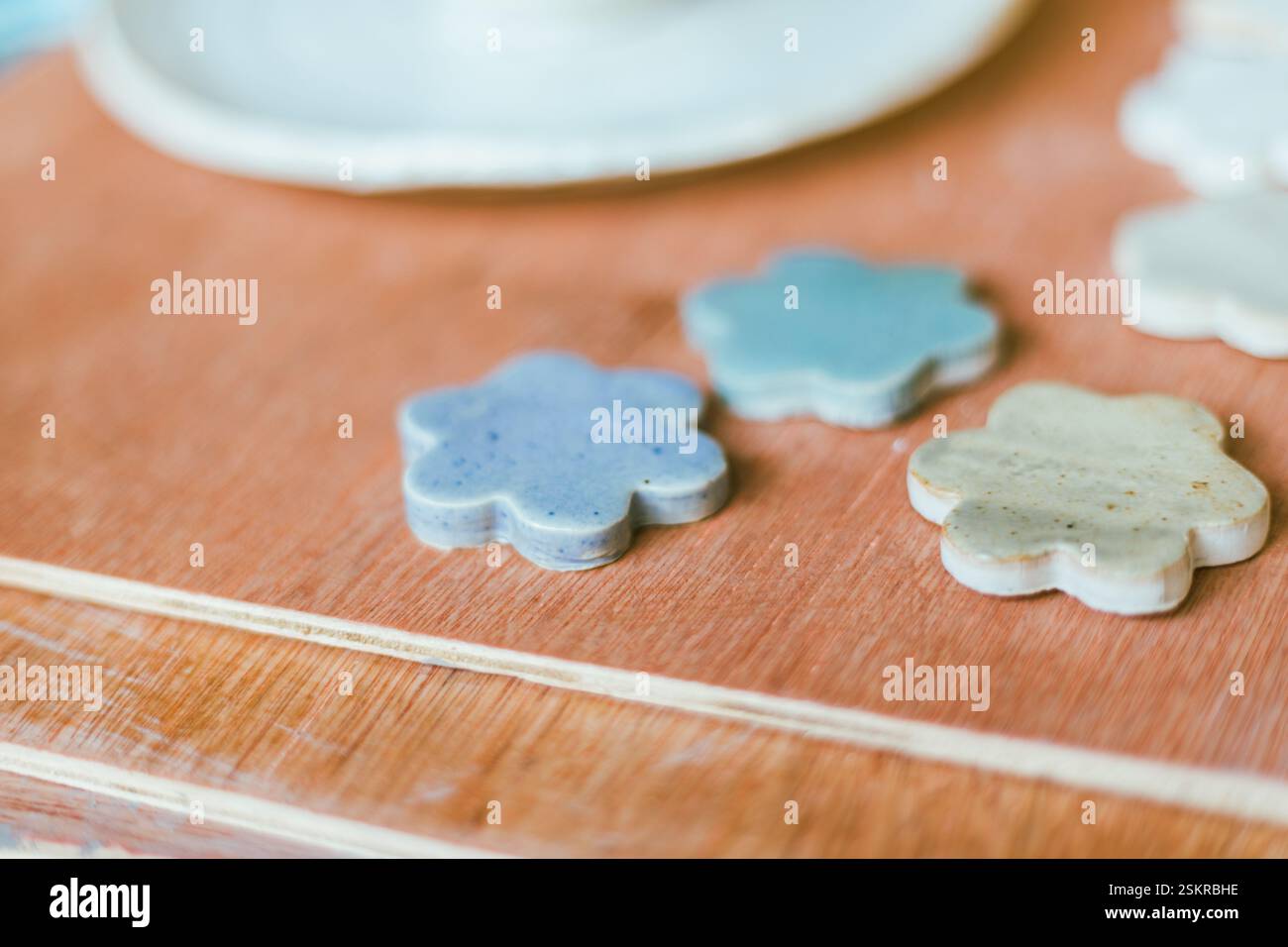 Clay pottery ceramic Products,The process of creating pottery Stock ...