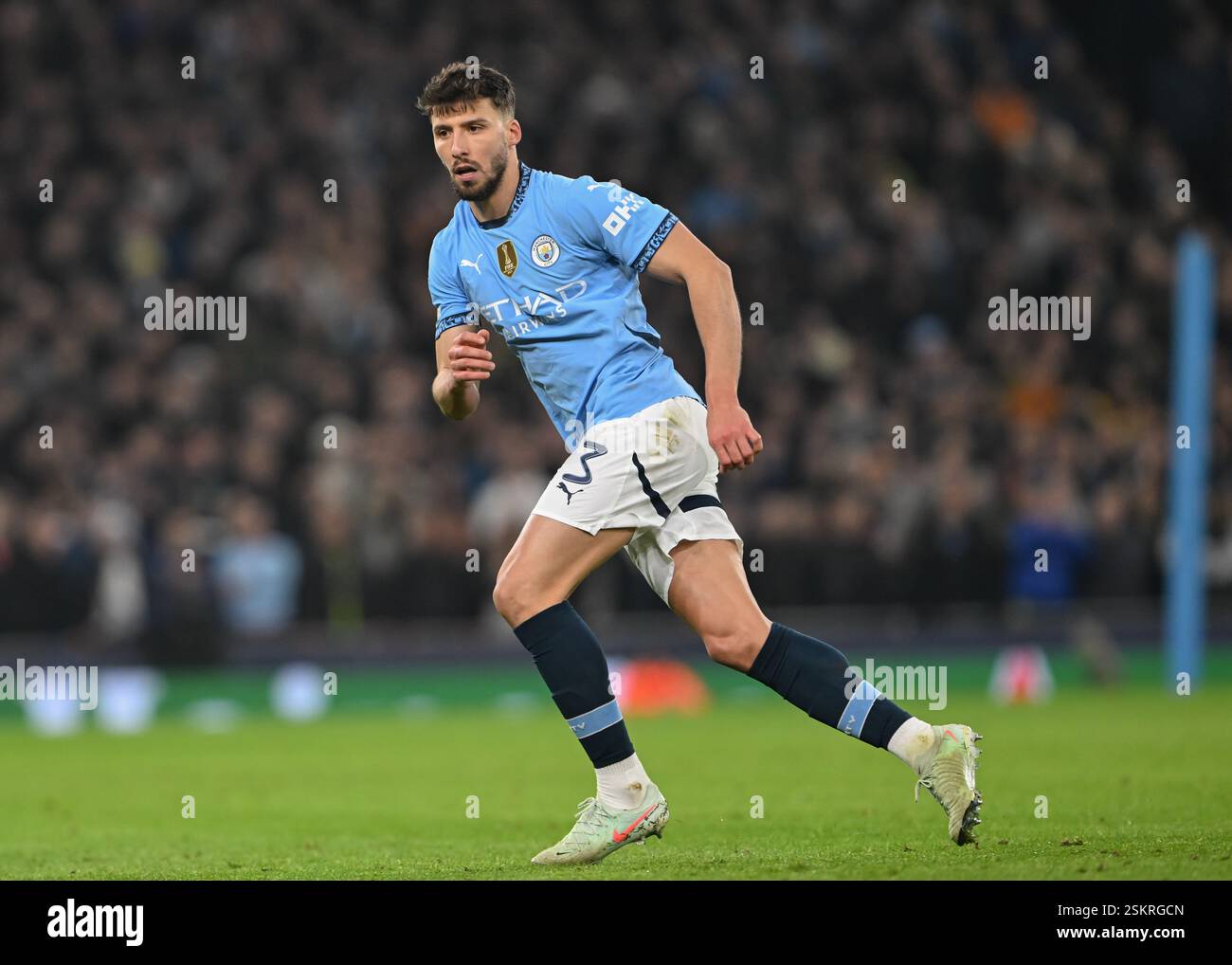 Manchester, UK. 11th Feb, 2025. Ruben Dias of Manchester City during ...