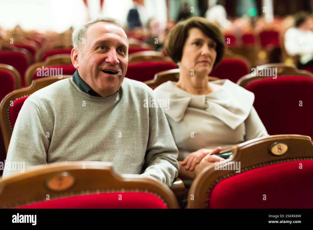Elderly couple watching play hi-res stock photography and images - Alamy