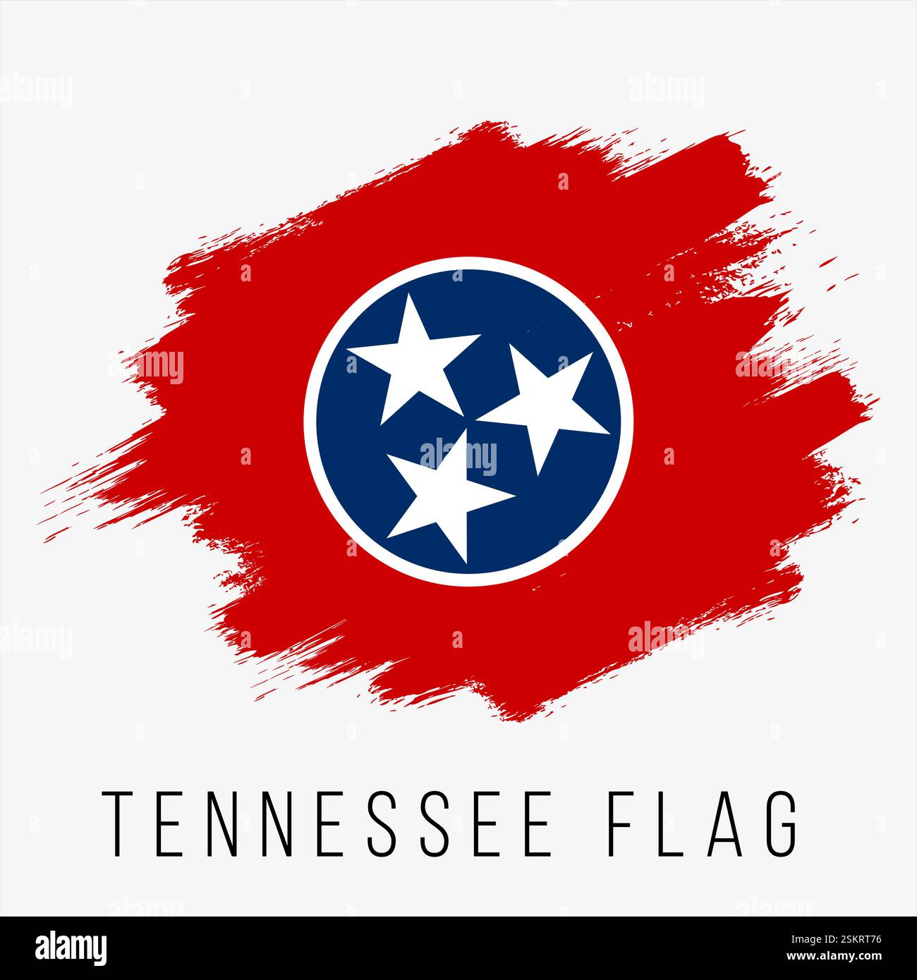 USA State Tennessee Vector Flag Design Template. Tennessee Flag for ...