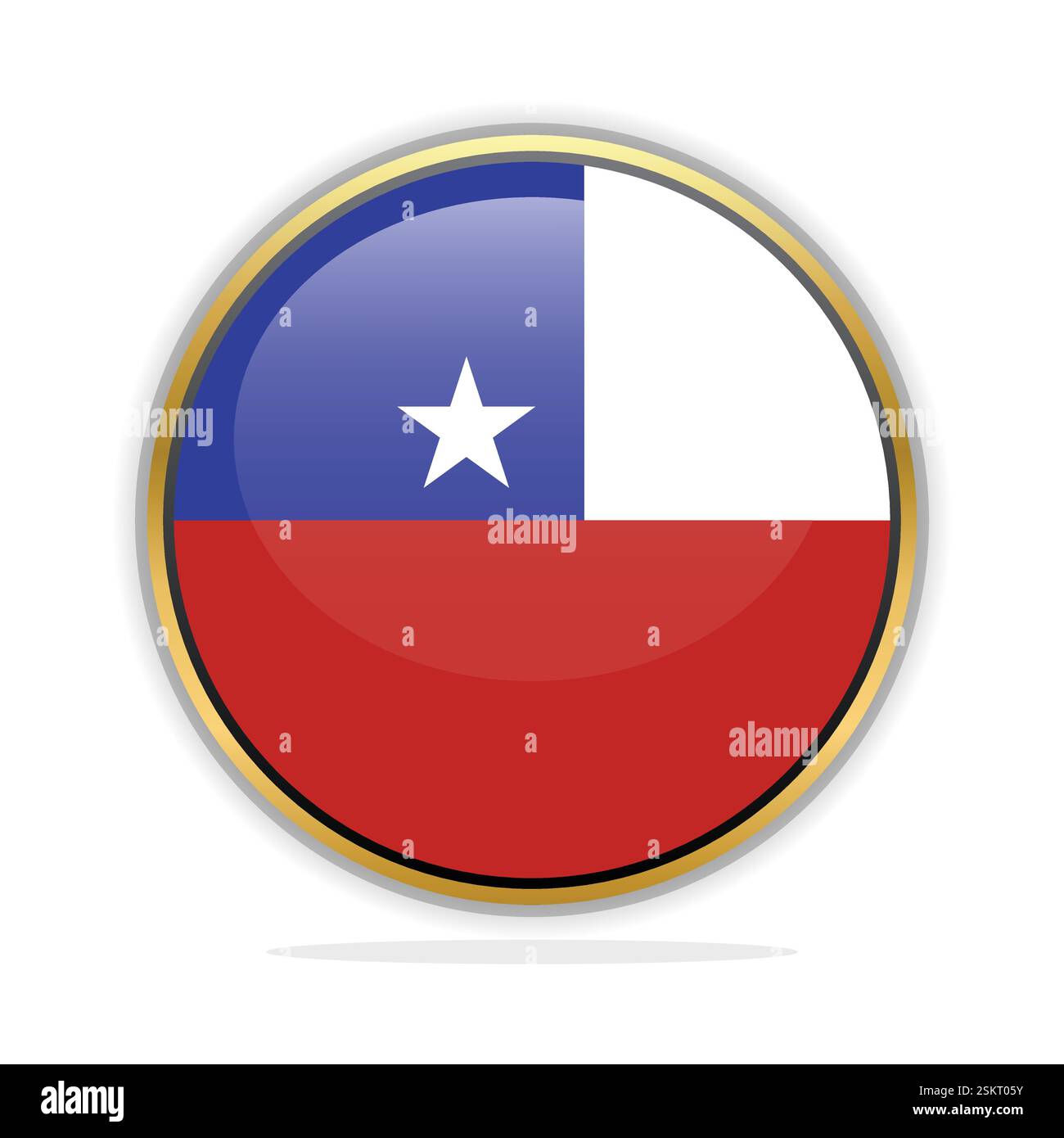 Official vector flag chile Cut Out Stock Images & Pictures - Alamy
