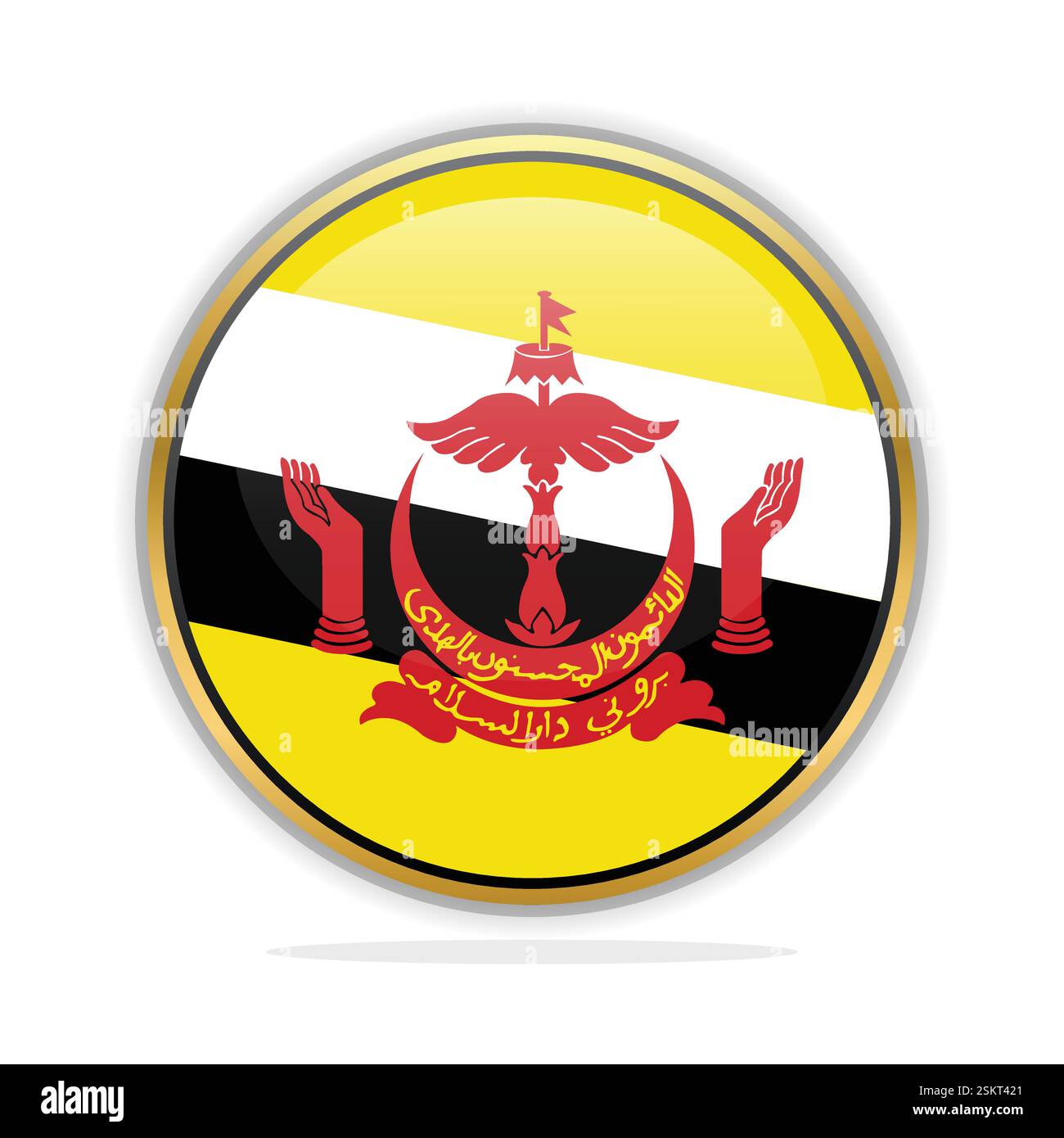 Flag of the brunei hi-res stock photography and images - Alamy