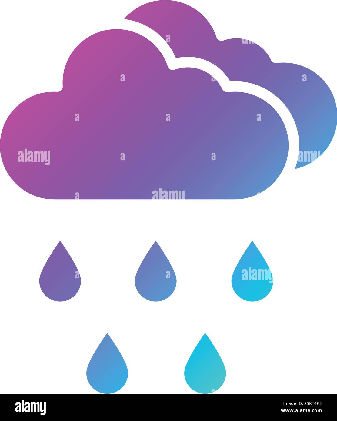 Rain Vector Icon Design Illustration Stock Vector Image & Art - Alamy