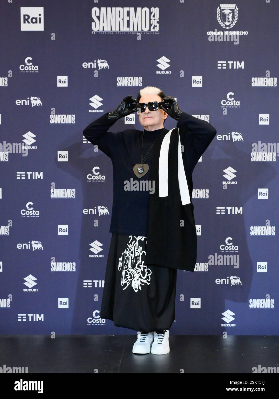 Sanremo, 75th Italian Song Festival 2025 - Hosts Photocall. In the ...