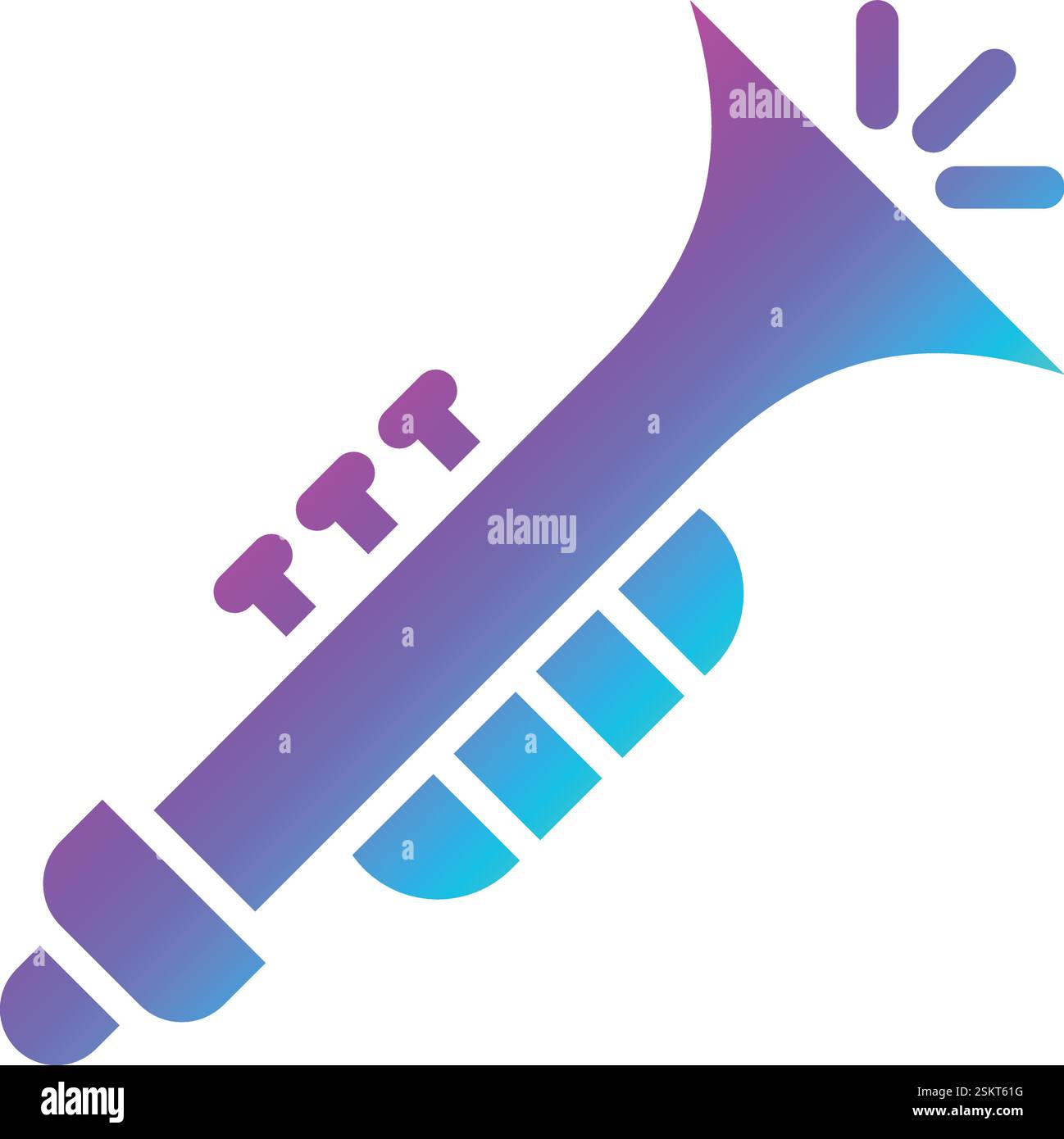 Trumpet Vector Icon Design Illustration Stock Vector Image & Art - Alamy