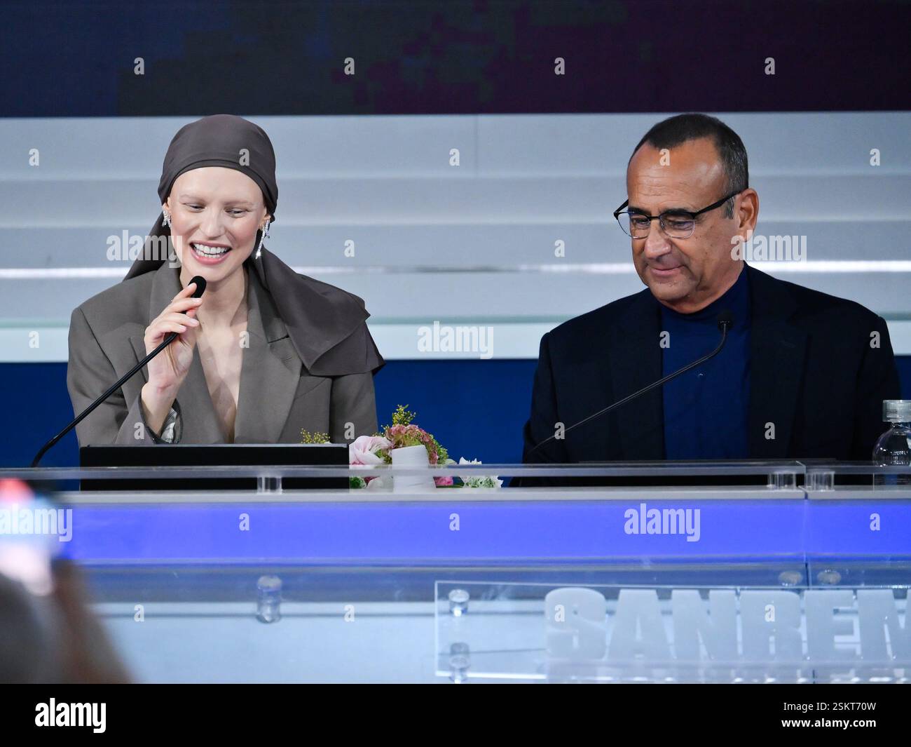 Sanremo, 75th Italian Song Festival 2025 - Presenters Press Conference ...