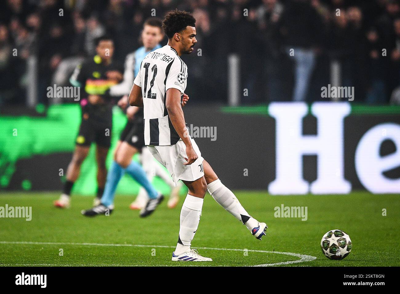 Renato VEIGA of Juventus during the UEFA Champions League, Knockout phase play-offs, 1st leg ...