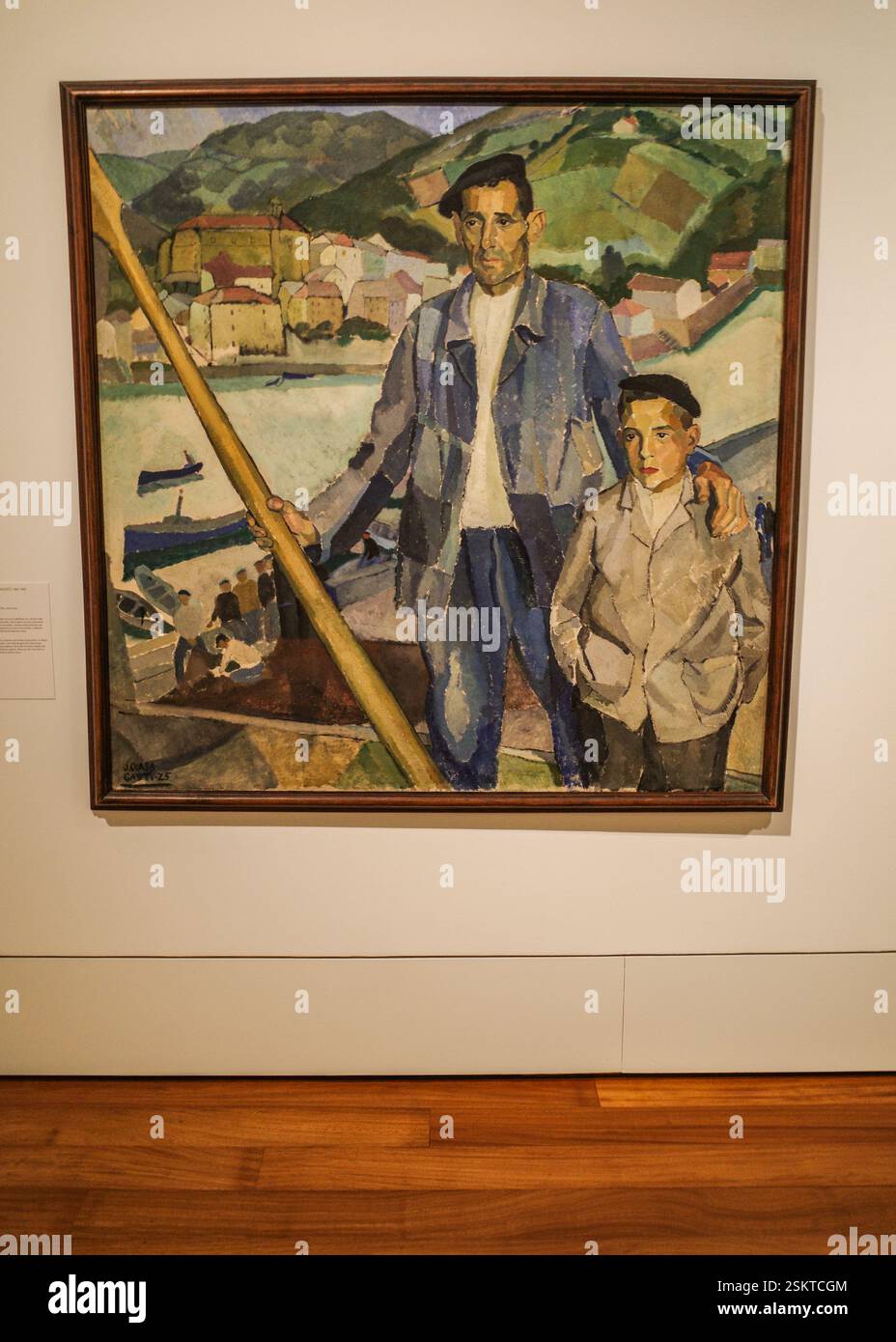 San Sebastian, Spain - 9 Feb 2025: Paintings on display in the San ...