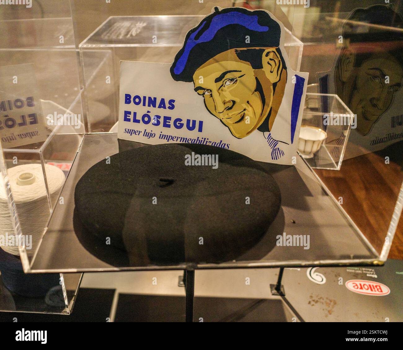 San Sebastian, Spain - 9 Feb 2025: Traditional Basque dress on display ...