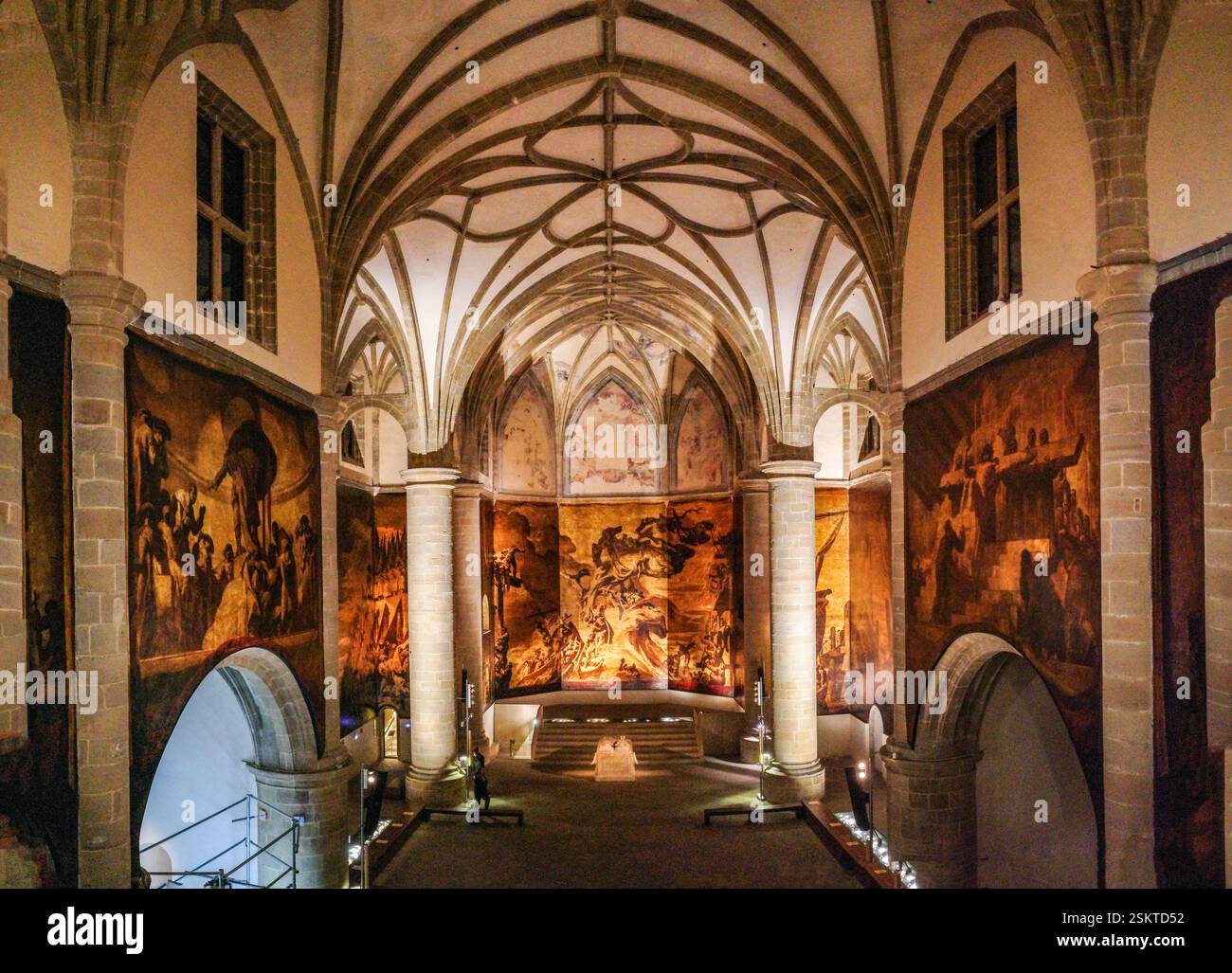 San Sebastian, Spain - 9 Feb 2025: Painting by Josep Maria Sert in the ...