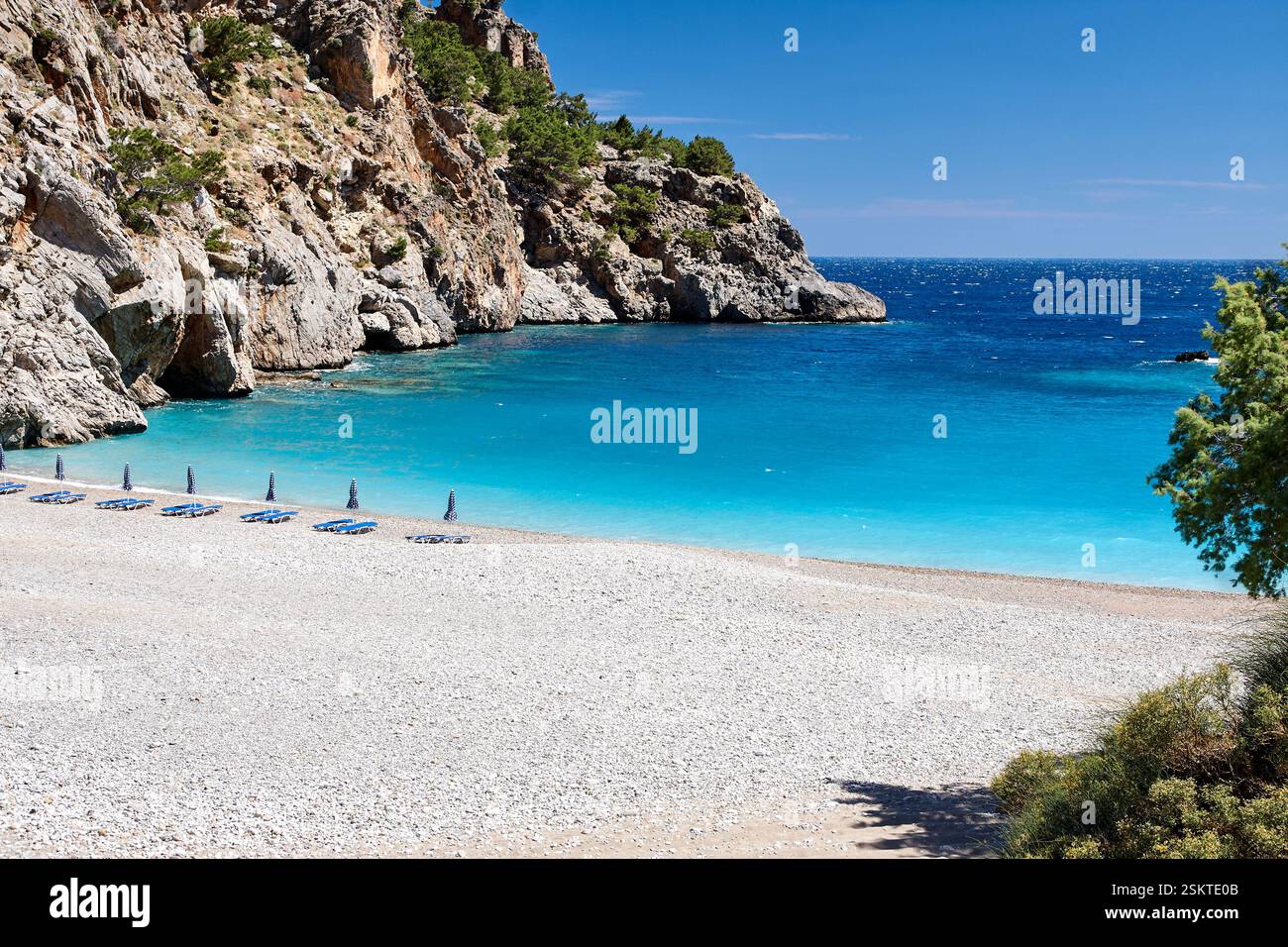 Ahata beach, Karpathos island in South Aegean sea, Greece Stock Photo ...