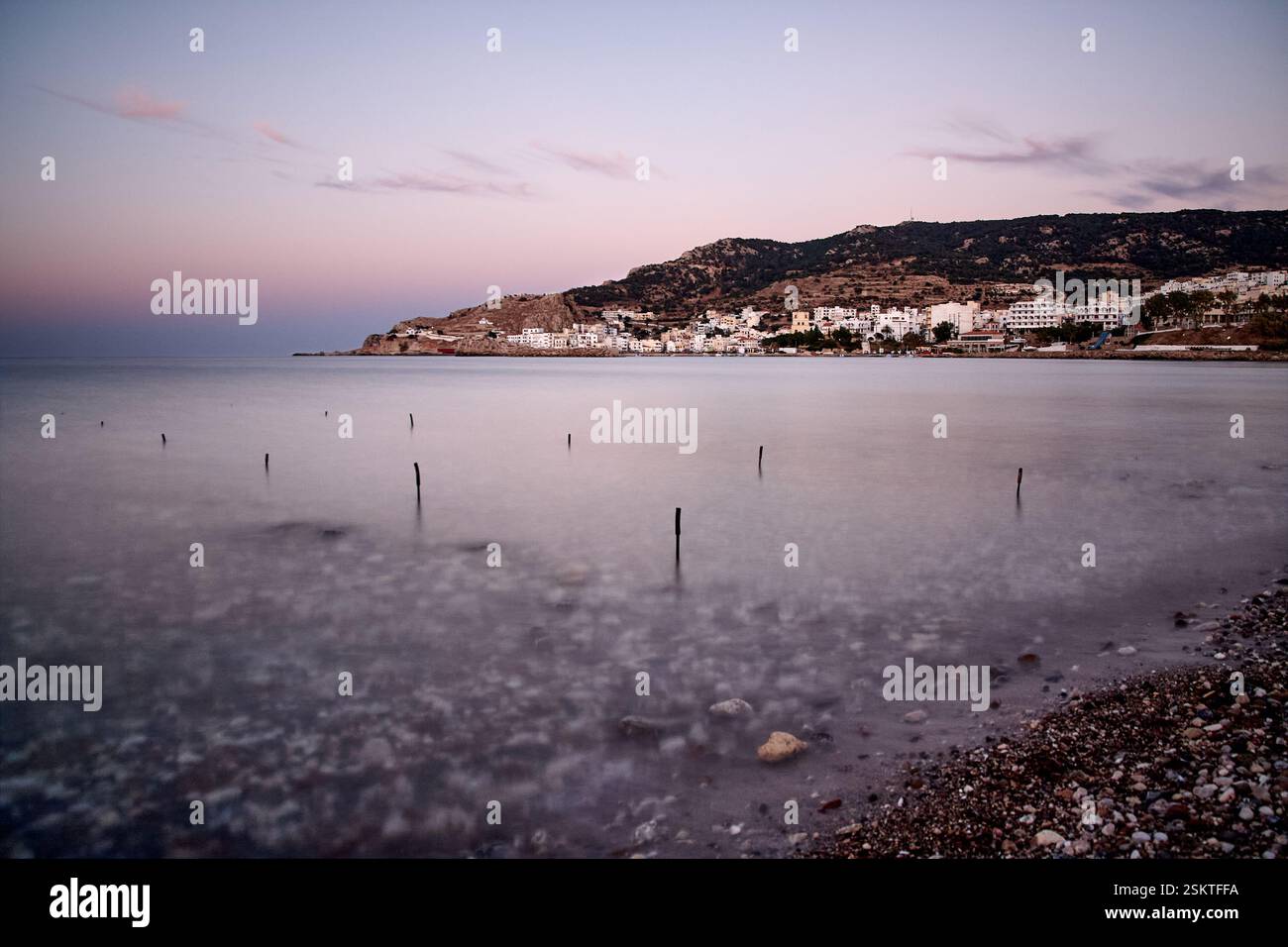Pigadi, the capital of Karpathos island, Aegean sea, Dodecanese, Greece ...