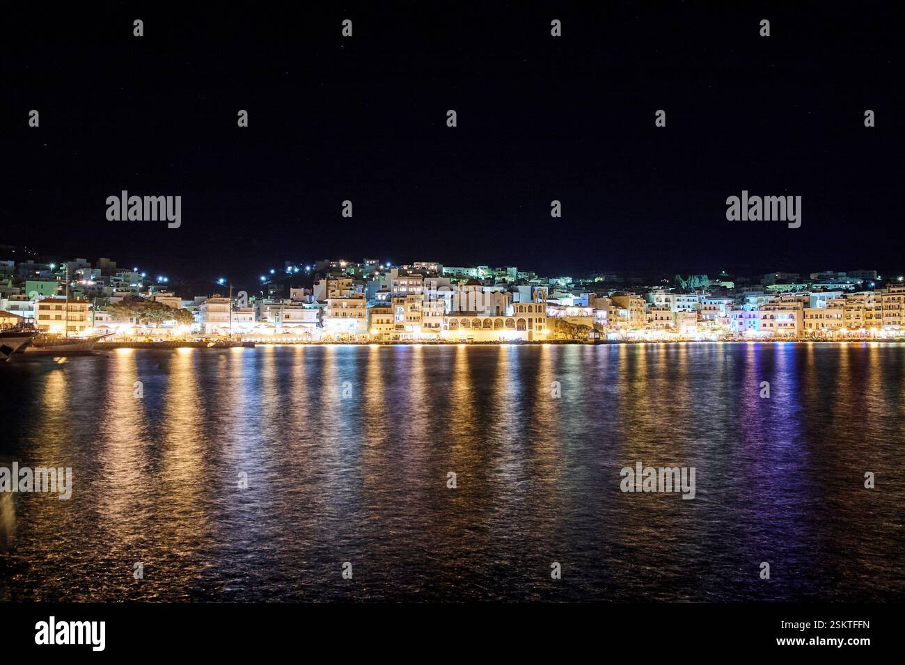Pigadi, the capital of Karpathos island, Aegean sea, Dodecanese, Greece ...
