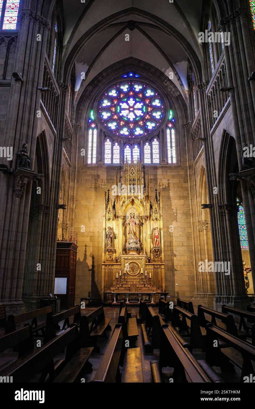 Stained glass windows pastor hi-res stock photography and images - Alamy